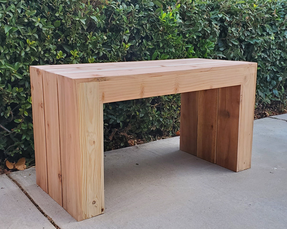 Three Foot Cedar Bench - Handcrafted - Genuine Western Red Cedar ...